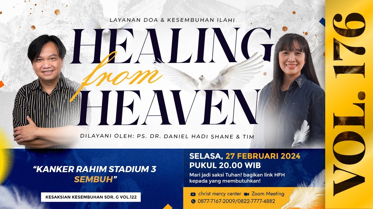 Ps.Dr.Daniel Hadi S | Live Kesembuhan Healing From Heaven Vol.176 - YouTube