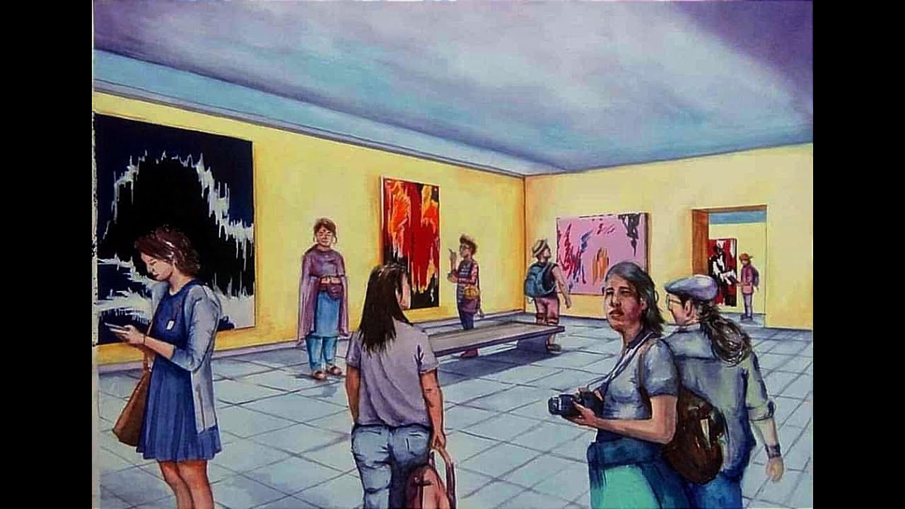 Art exhibition memory drawing - YouTube