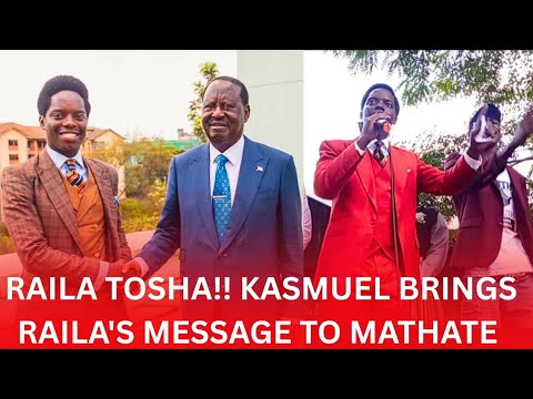 RAILA sends KASMUEL in Mathare to deliver his message - YouTube