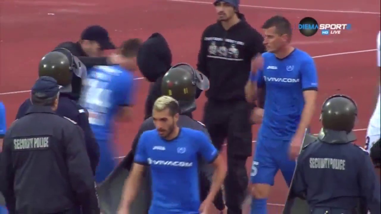 Levski fans forced own players to take off shirts after they lose with ...