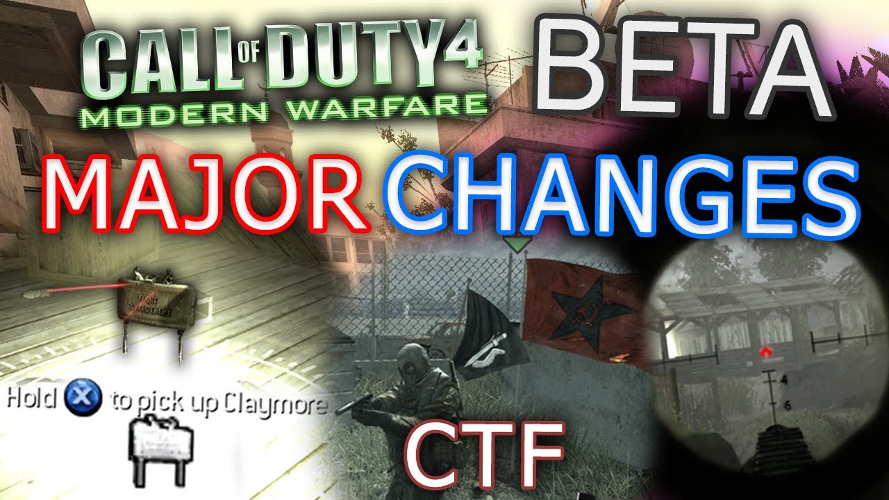 CoD4 BETA MAJOR DIFFERENCES - YouTube