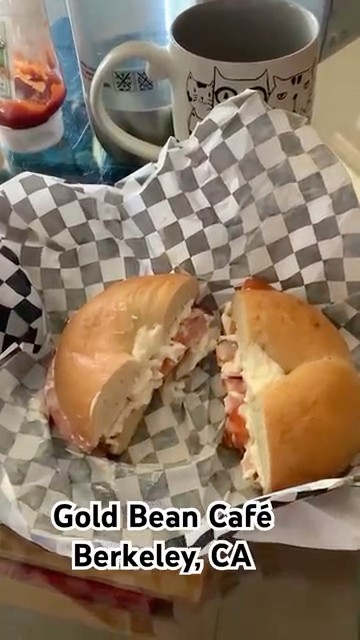 Breakfast sandwiches from Gold Bean Café in Berkeley! - YouTube