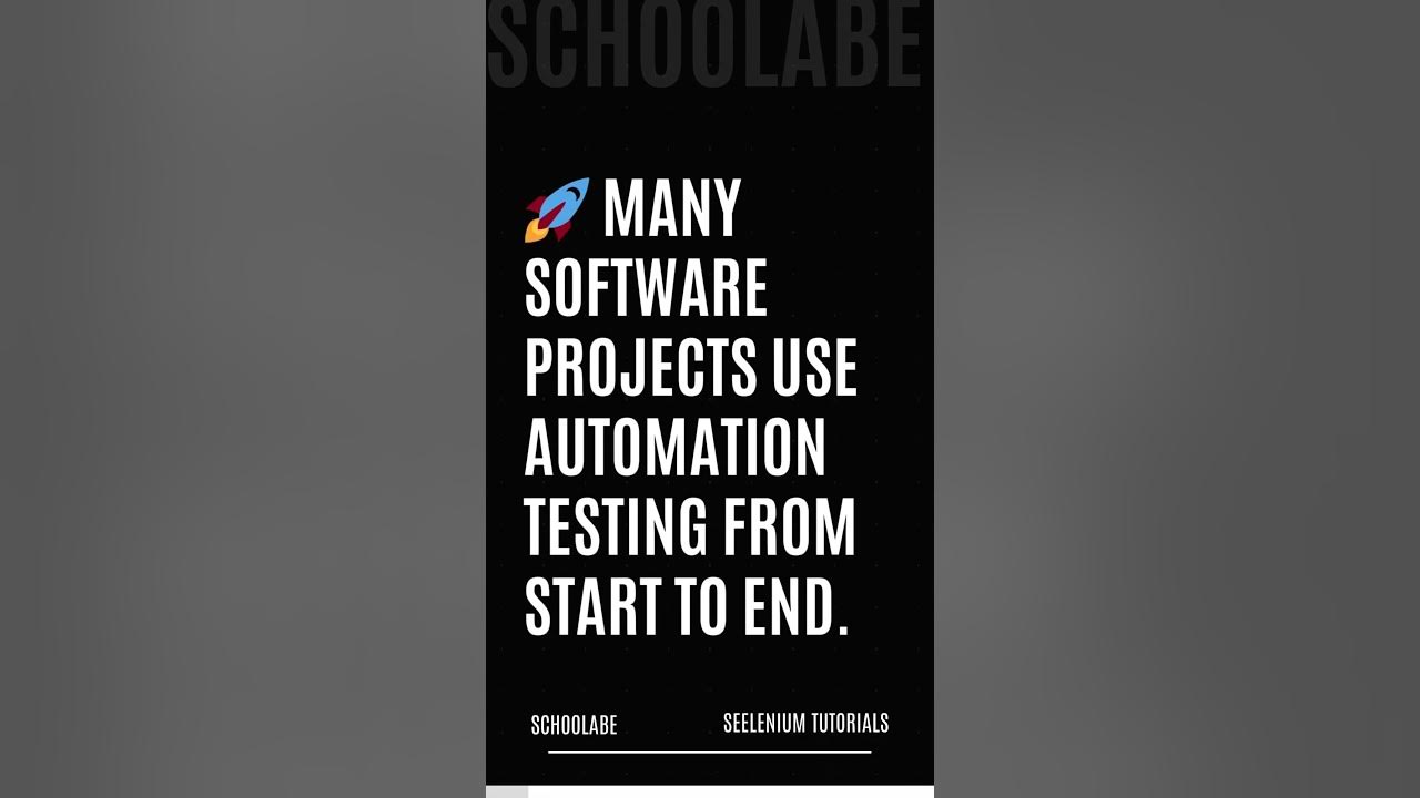 What Is Test Automation Or Automation Testing Codinginterview