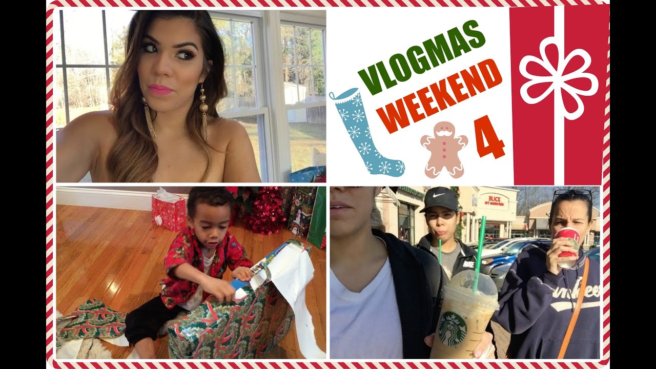 VLOGMAS WEEKEND 4: Christmas Gifts, Filming & Shopping - YouTube