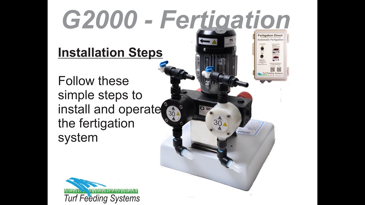 New G2000 Install Steps for Turf Feeding Systems Fertigation - YouTube