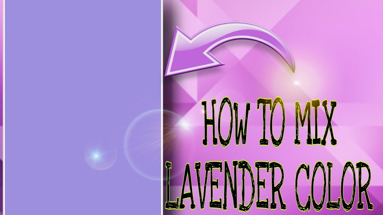 PAANO MAG MIX NG LAVENDER VIOLET /COLOR PAINT MIXING - YouTube