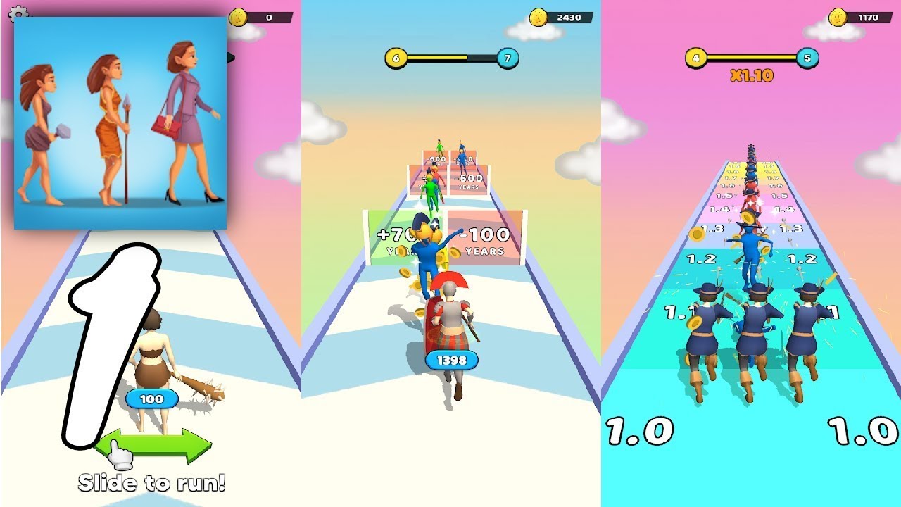 Human Evolution Run 3D Gameplay Walkthrough #1 (Android, IOS) - YouTube