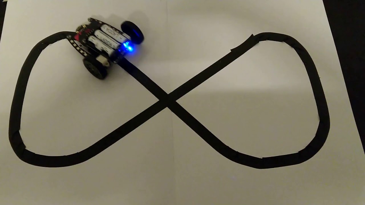 Microbit Bit:bot line following demonstration - YouTube