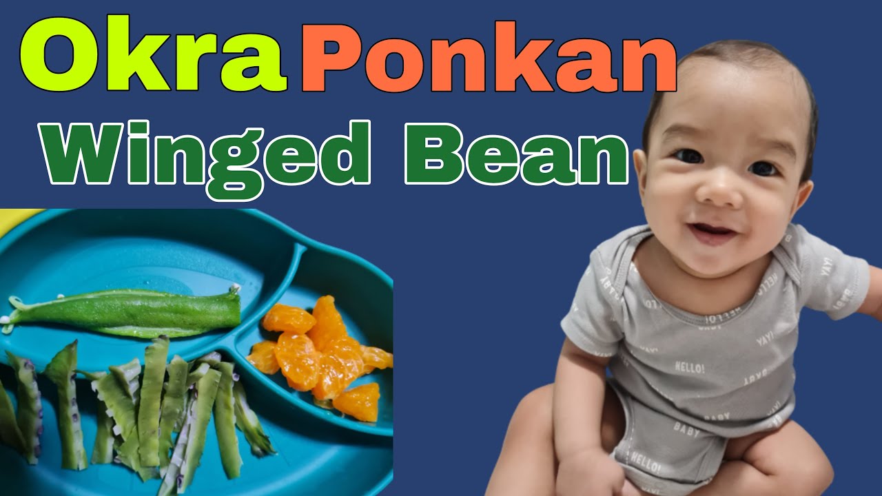 Baby Food: Kalamismis (winged bean) and Okra for BLW - YouTube