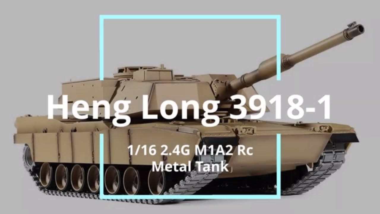 Heng Long 3918-1 1/16 2.4G M1A2 Rc Metal Tank - With Sound & Smoke ...