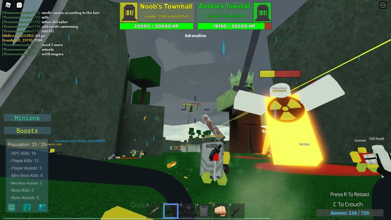 ROBLOX NVZT2 Minigun Chaos - YouTube