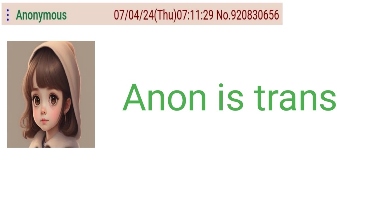 Anon is trans﻿|4chan greentext|| green text story - YouTube