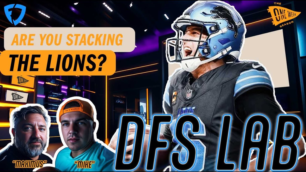 FanDuel NFL DFS Week 16 Strategy | Goff, Gibbs & LaPorta STACK w/Mike & Maximus - YouTube