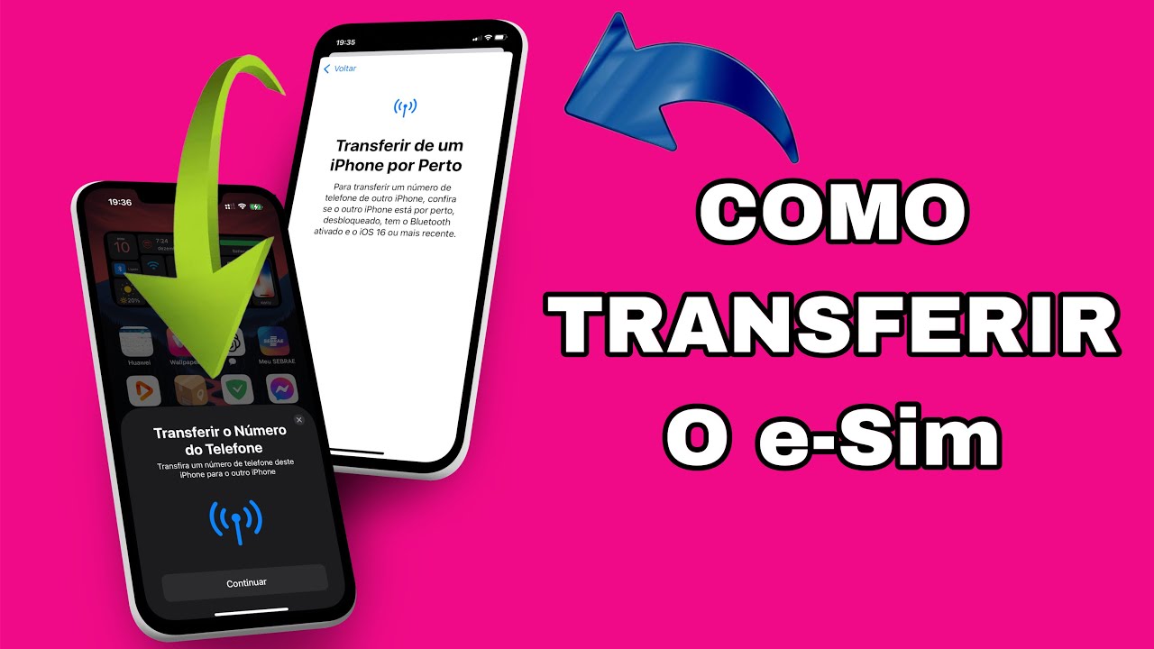 COMO TRANSFERIR O SEU e-Sim de UM iPhone PARA OUTRO iPhone ...