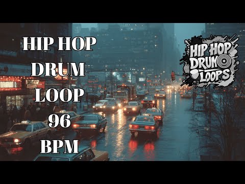 96 BPM Boom Bap Drum Backing Track | Hard Hitting Groove | Royalty Free Drum Track