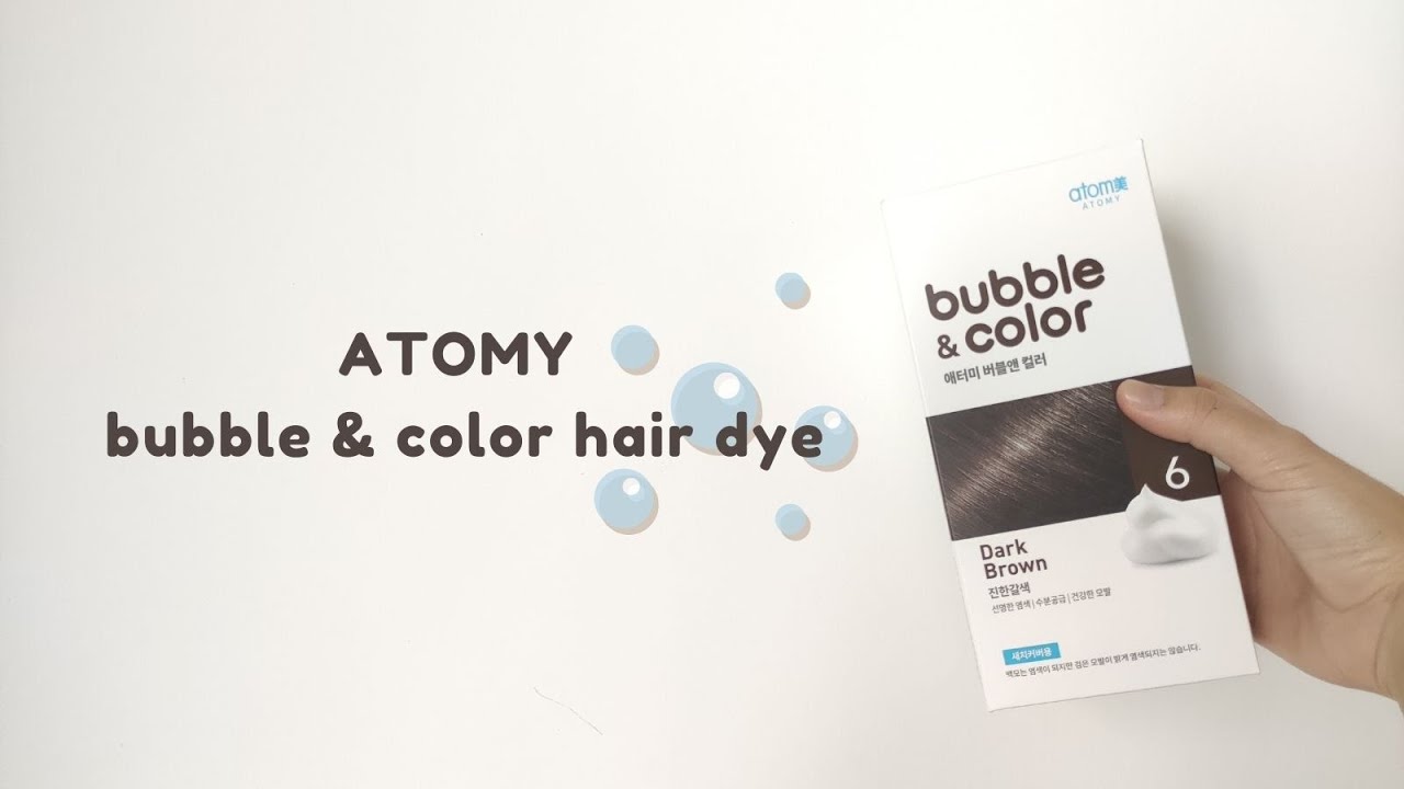 Atomy bubble & color hair dye (dark brown) - YouTube