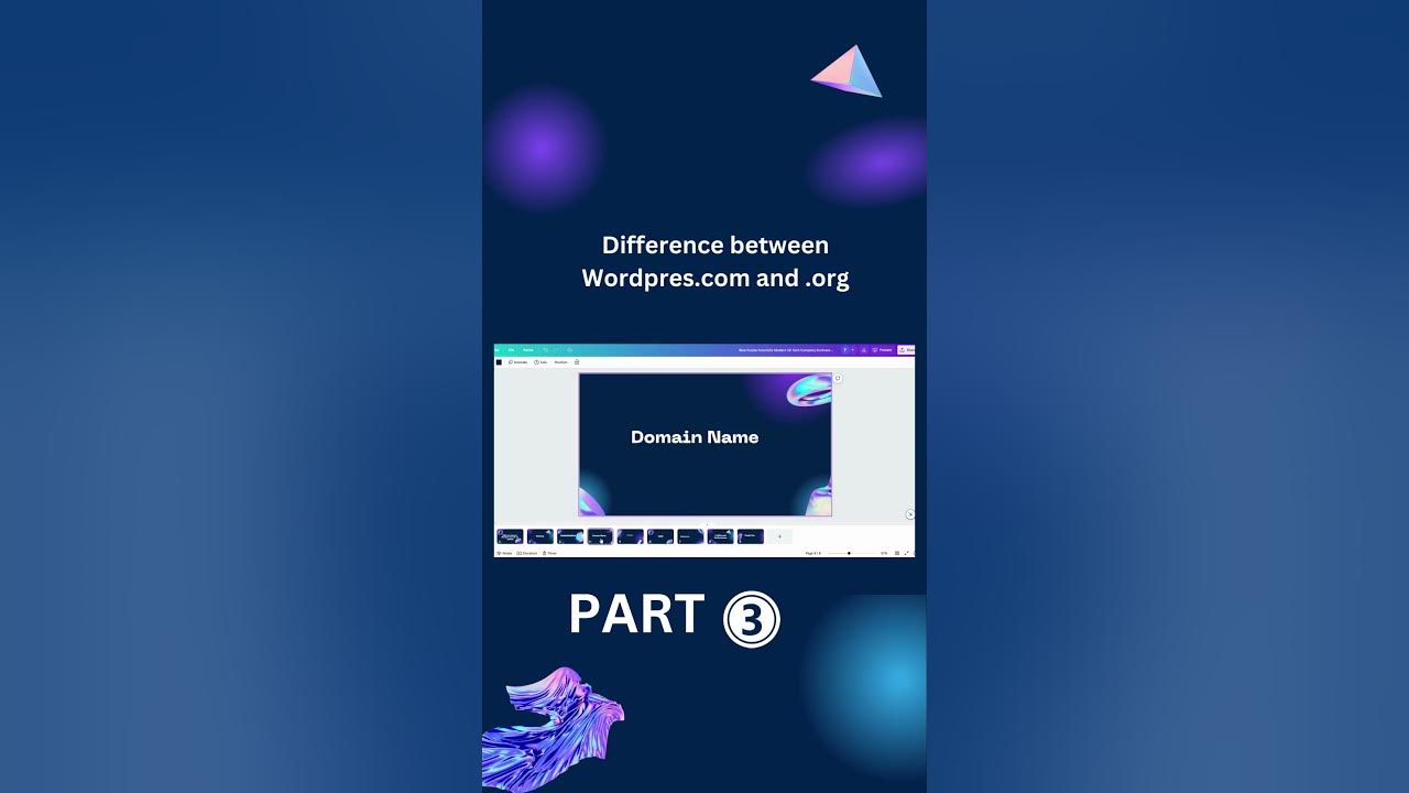 Differences between WordPress com and WordPress org, domain - YouTube