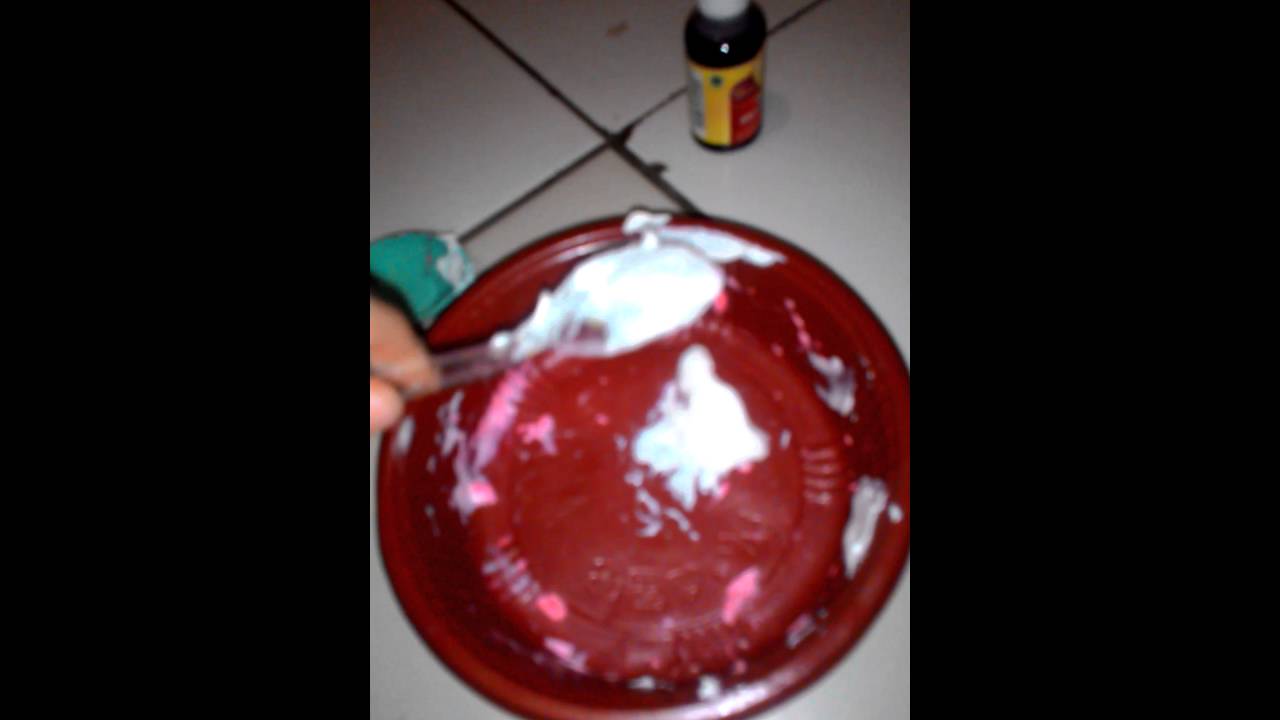 How to make dark red slime - YouTube