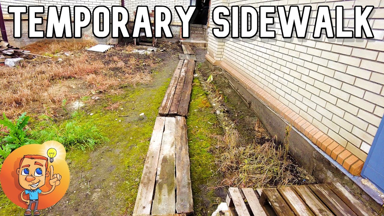Temporary Sidewalk - How to make temporary sidewalk - YouTube