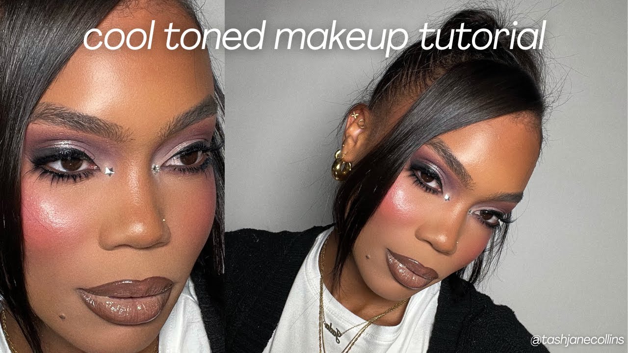 creative cool toned makeup tutorial - YouTube