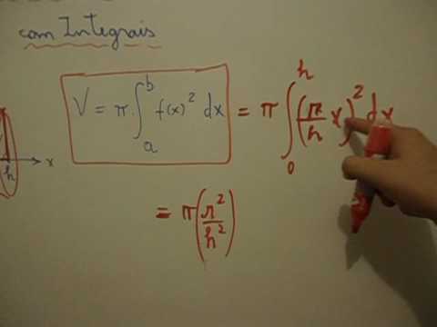Volume do Cone com Integrais - Prof. Ms Adriano Carneiro - YouTube