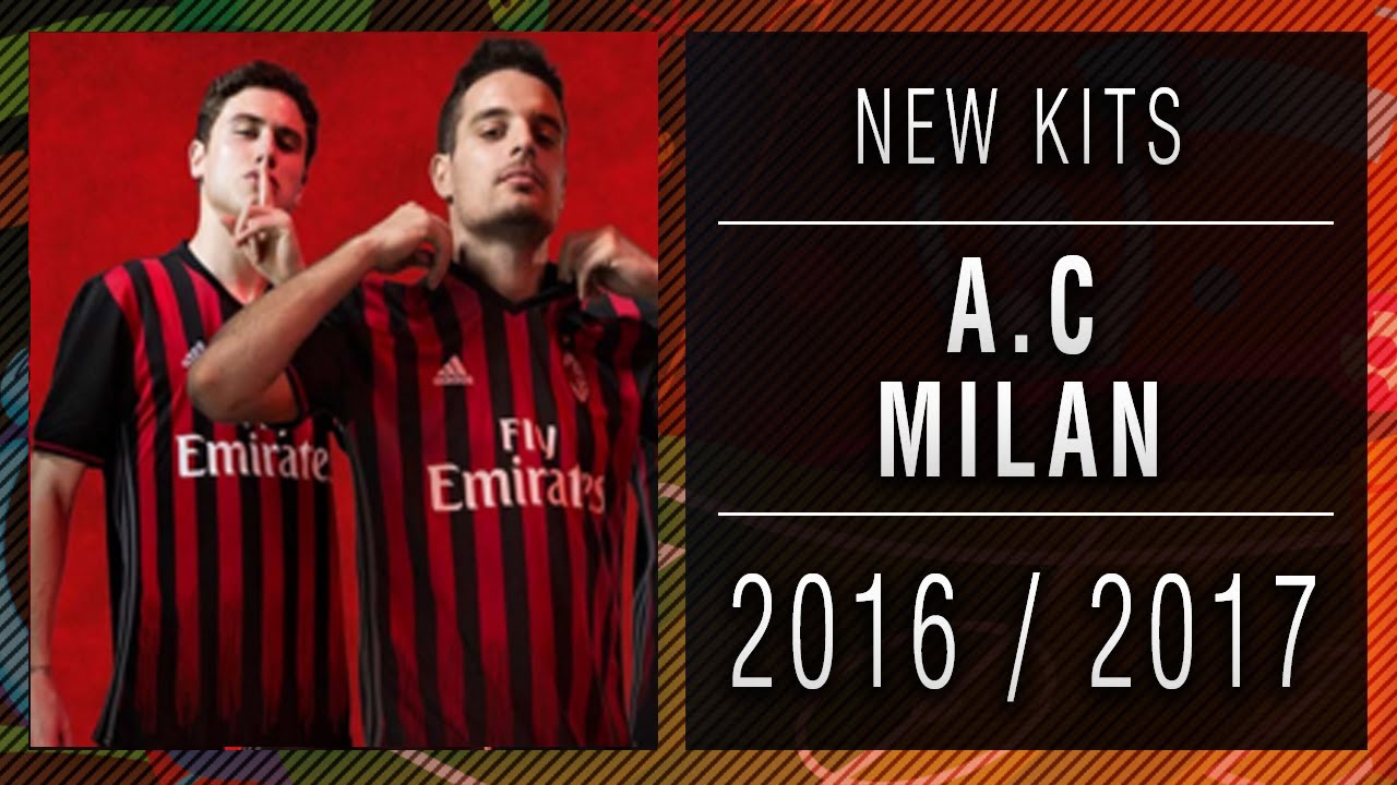 PES 2013 | New Kits • A.C Milan • 2016 / 2017 - YouTube