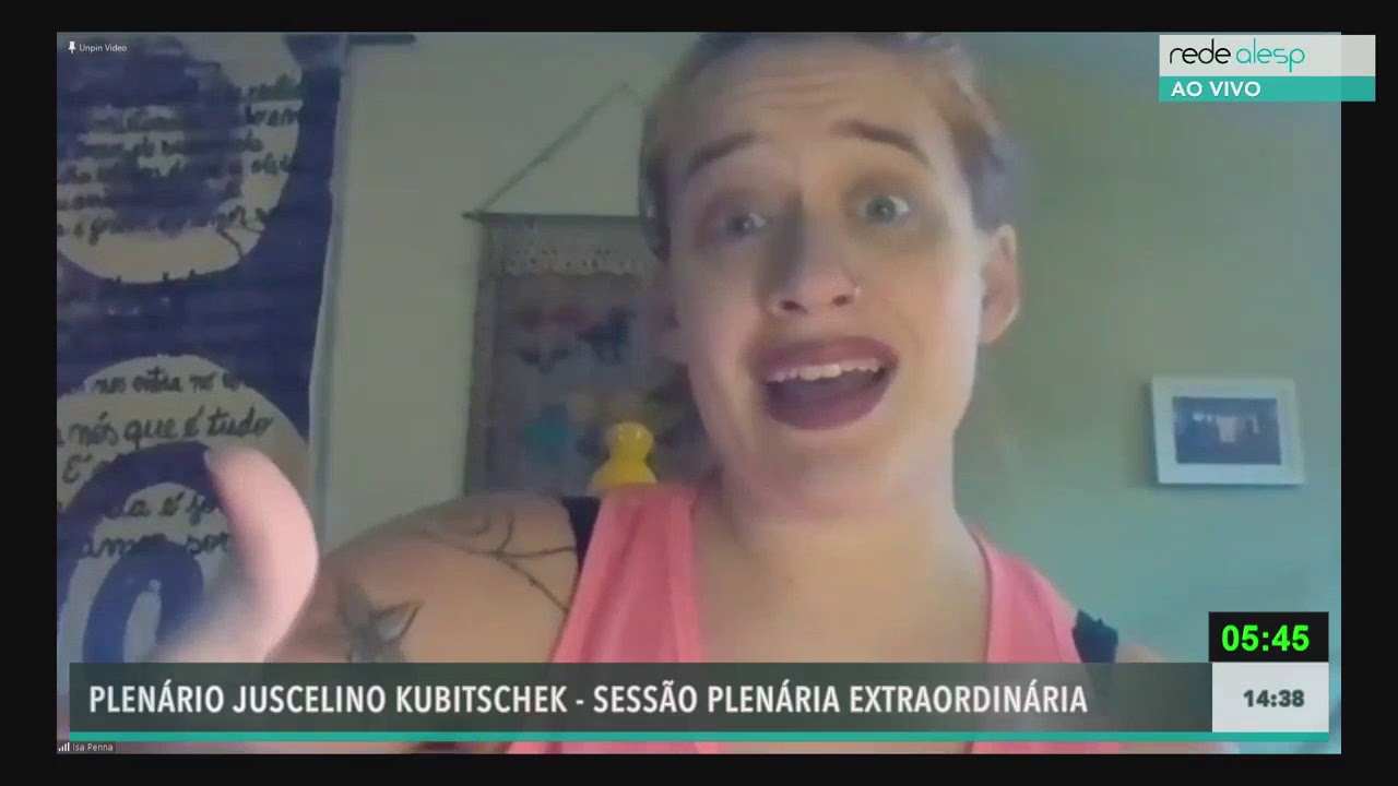 Isa Penna, Deputada Estadual (PSOL) 30/03/2020 - YouTube