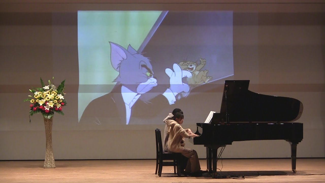 トムとジェリー ピアノ・コンサート連弾 Tom and Jerry The Cat Concerto -Hungarian Rhapsody ...
