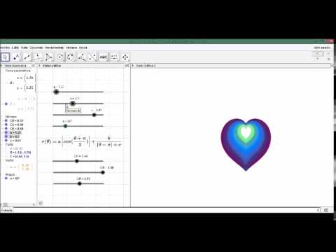 Geogebra Ecuacion Polar del Corazon con Rotacion - YouTube