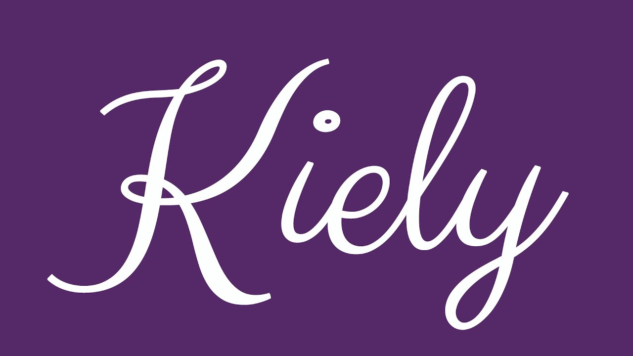 Learn how to Write the Name Kiely Signature Style in Cursive Writing ...