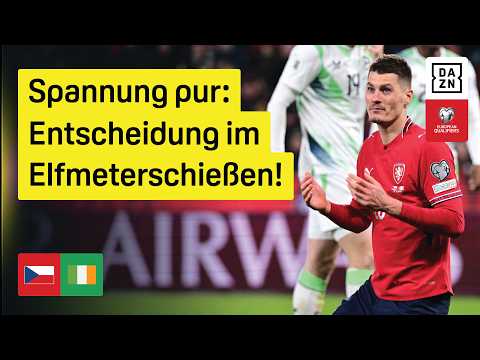 Schick eiskalt vom Punkt: Tschechien - Irland | Halbfinale | European Qualifiers | DAZN Highlights