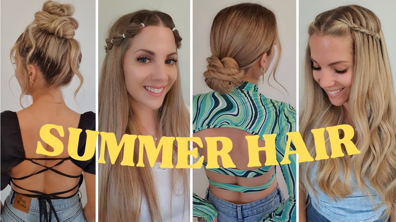 ☀️🌴IDÉE COIFFURE POUR LÉTÉ 🌴 ASTUCE COIFURE FACILE & RAPIDE A FAIRE SOI ...