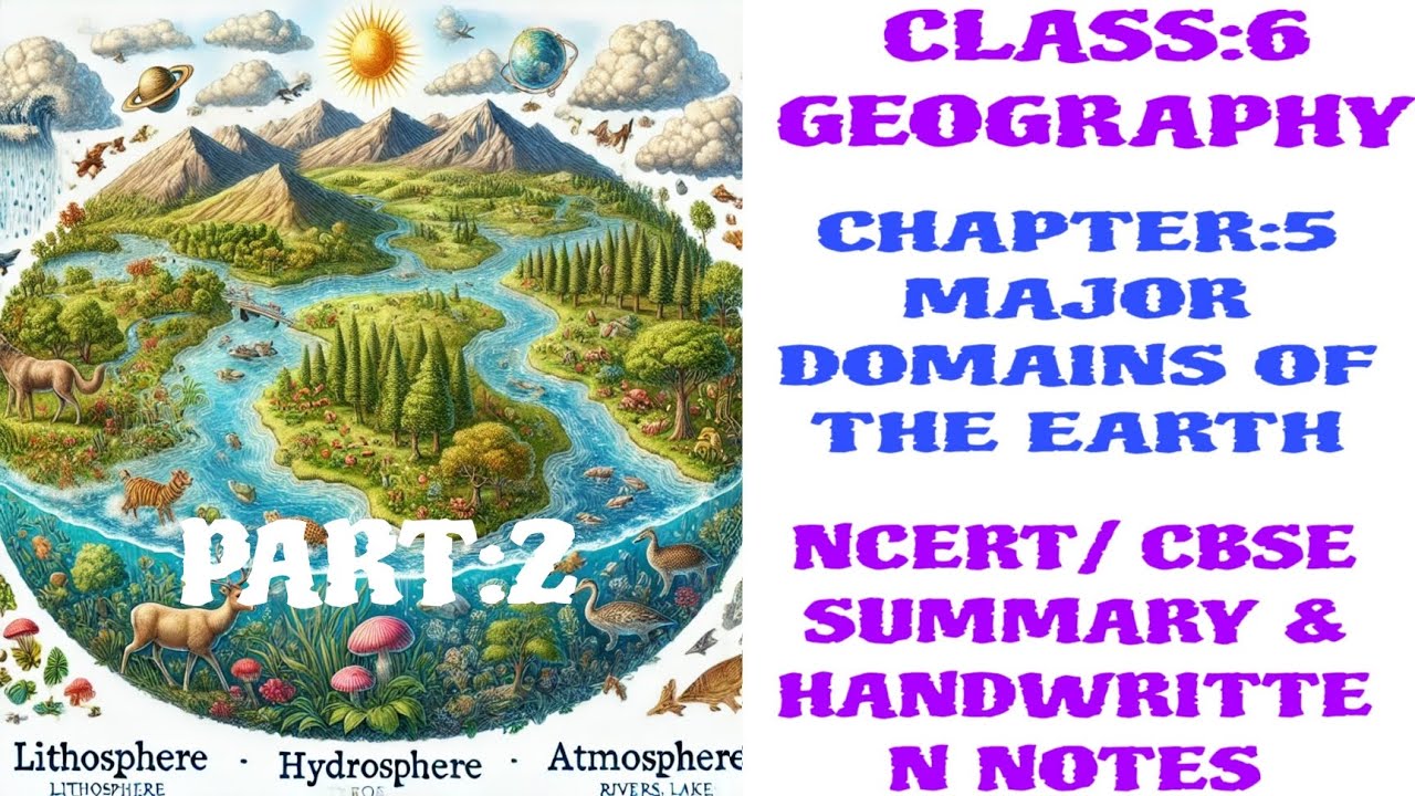 Class 6 Geography Chapter:6 (Major Domains of The Earth)#geography # ...