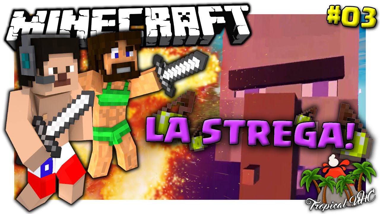 UN SOLO CUORE!? STREGA INFAME! - Minecraft Tropical UHC ITA [EP03 ...