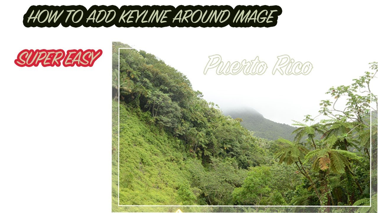 HOW TO ADD KEYLINE IN PHOTOSHOP - YouTube