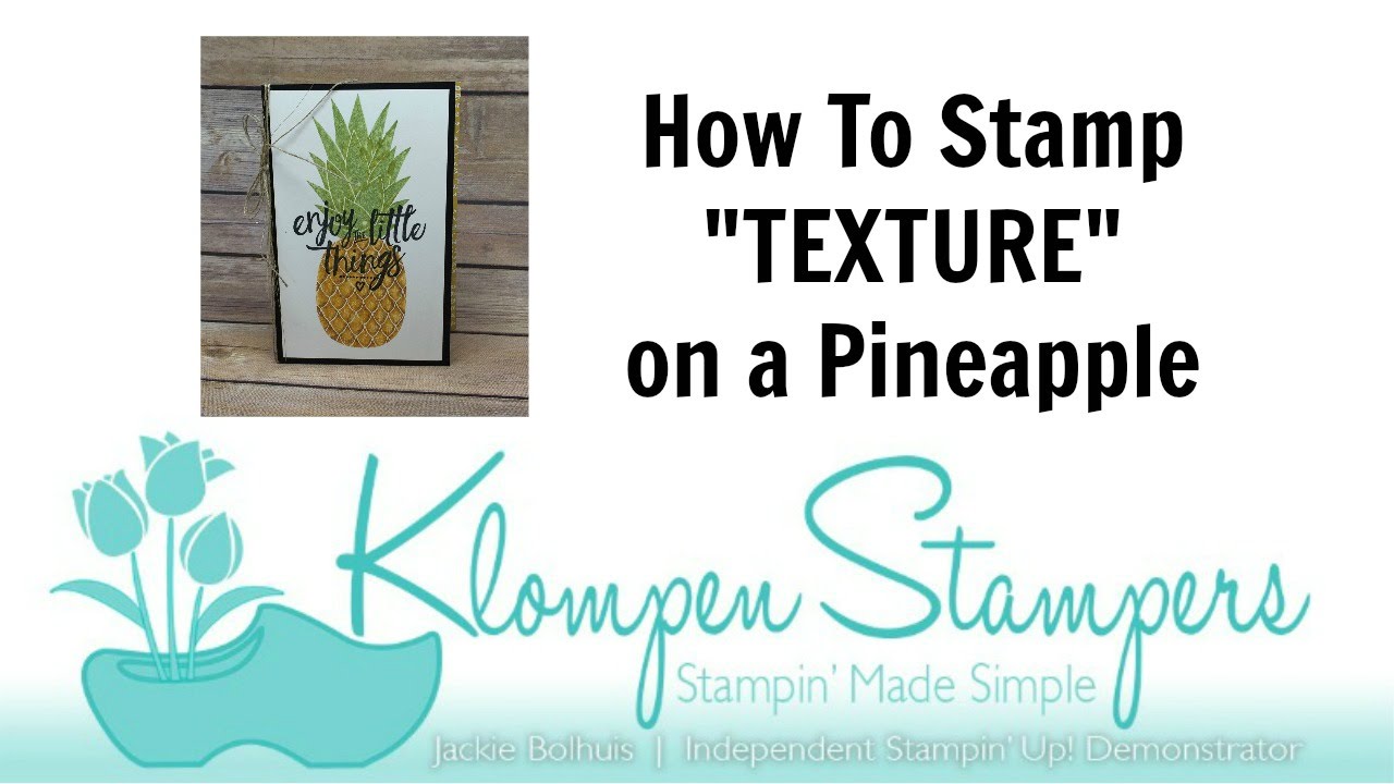 How To Stamp a Pineapple - YouTube