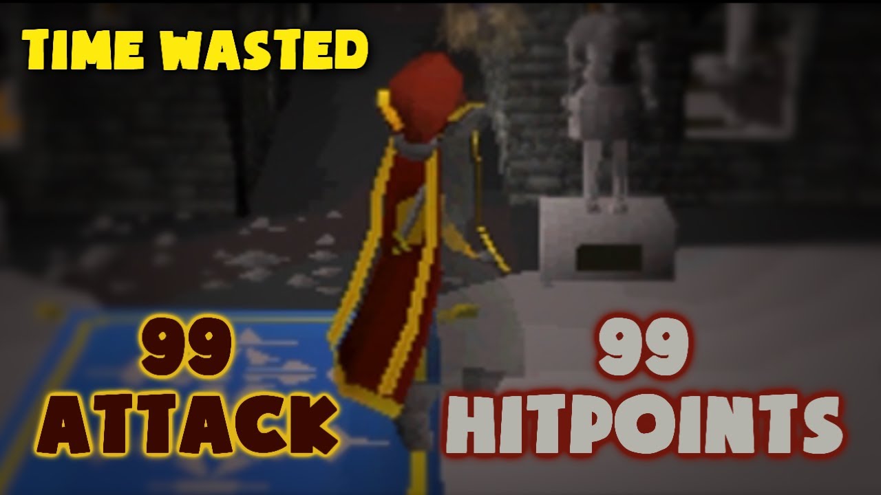 Runescape 2007: Time Wasted Hits 99 Attack & Hitpoints - YouTube