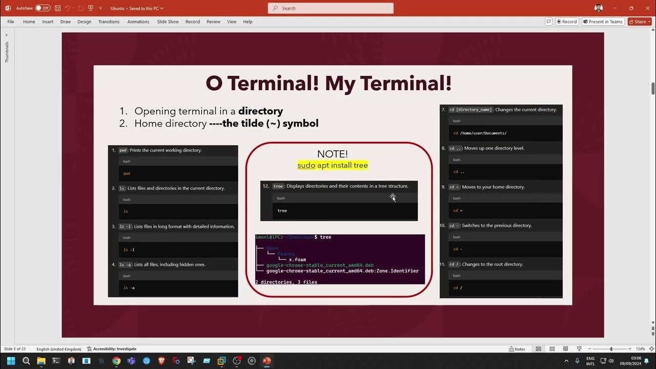 3. File basic exploring and command line for file explorer in Ubuntu ...