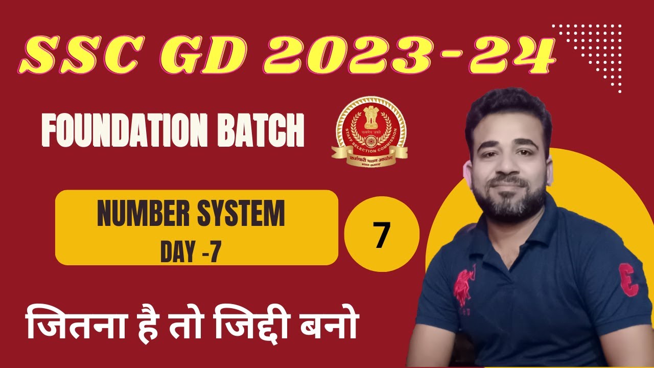 SSC GD 2023-24 | Maths | Delhi Police | Number System | By Mukesh Sir ...