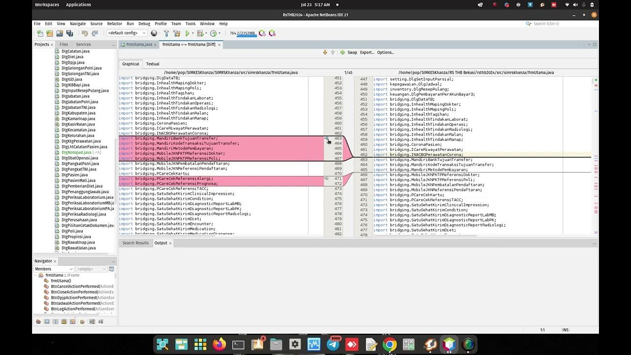 Membandingkan dua source codingan di Netbeans 21 - YouTube
