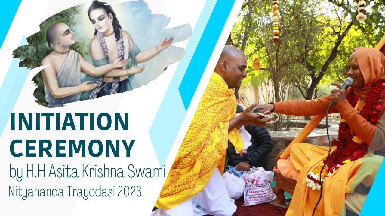Initiation Ceremony by H.H Asita Krishna Swami on the auspicious day of ...