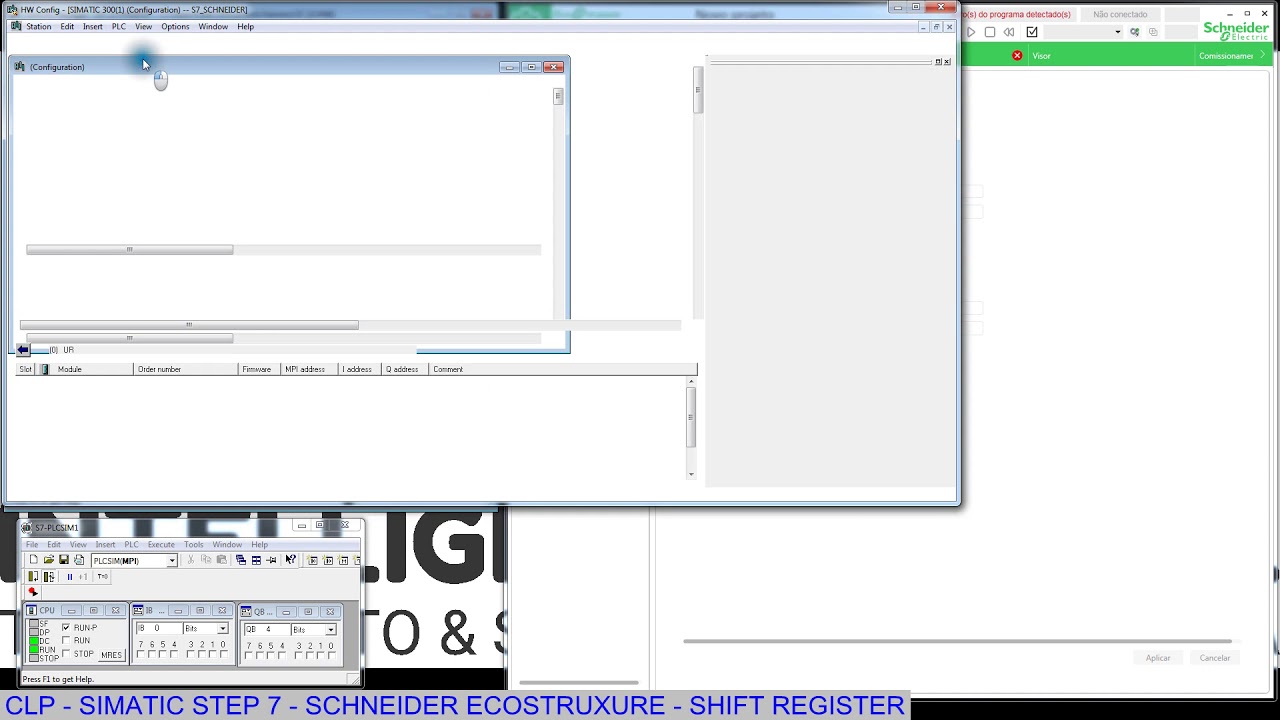 VÍDEO 44 - CLP SIEMENS SIMATIC STEP 7 E SCHNEIDER ECOSTRUXURE MACHINE ...