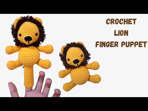 [ Part 1 ] Crochet Lion Finger Puppet - Crochet Lion - IDE BISNIS - YouTube