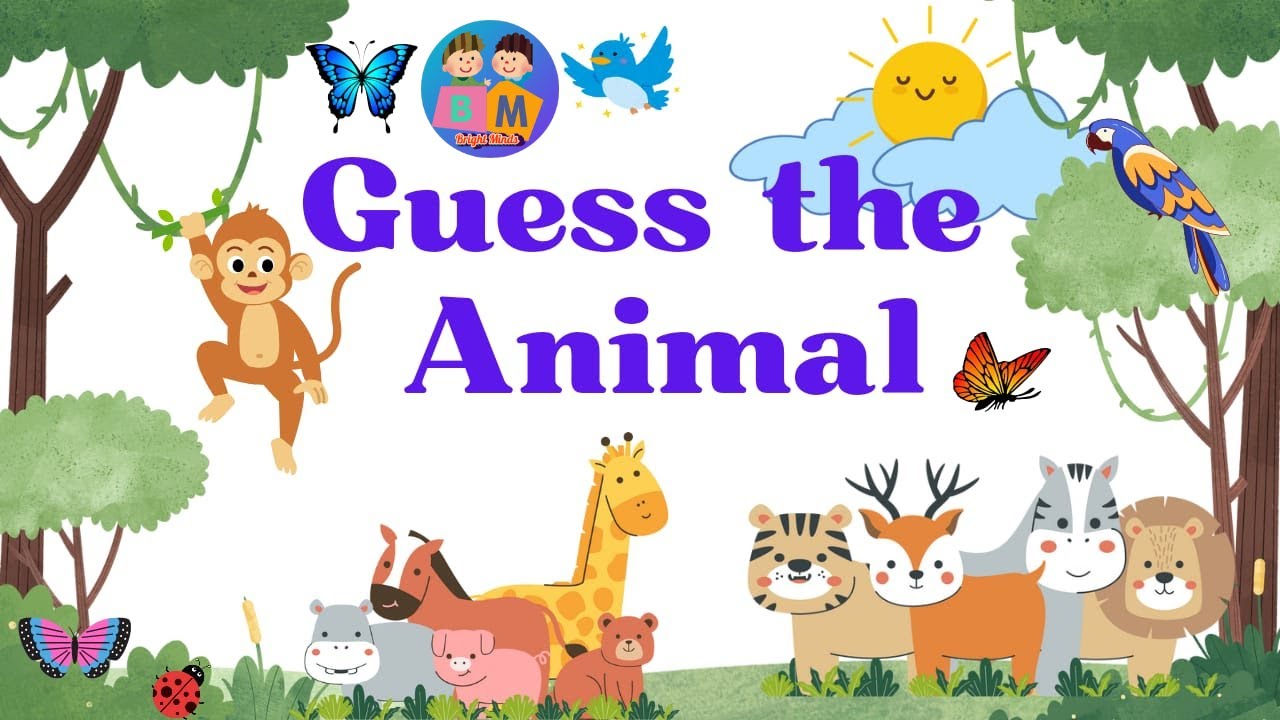 Kids Puzzle Guess the animal | FInd Animals from Shadows | Animals game ...