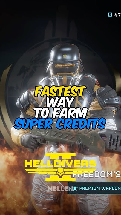 How To Farm Super Credits FREE And FAST In HELLDIVERS 2 - YouTube