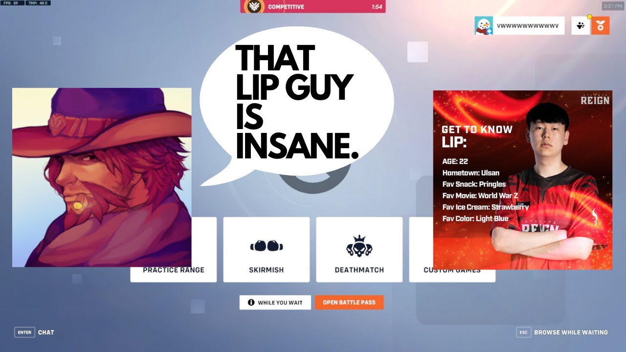 Overwatch 2 aimbotcalvin praising LIP - YouTube