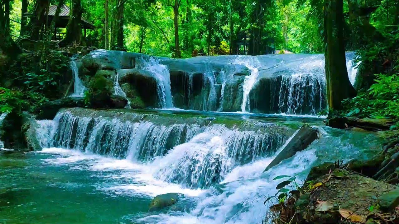 Calming Waterfall and Piano Music for Meditation, Sleep, and Focus ...