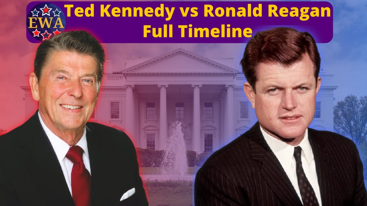 Ted Kennedy vs Ronald Reagan | Full Timeline 1980-2020 - YouTube
