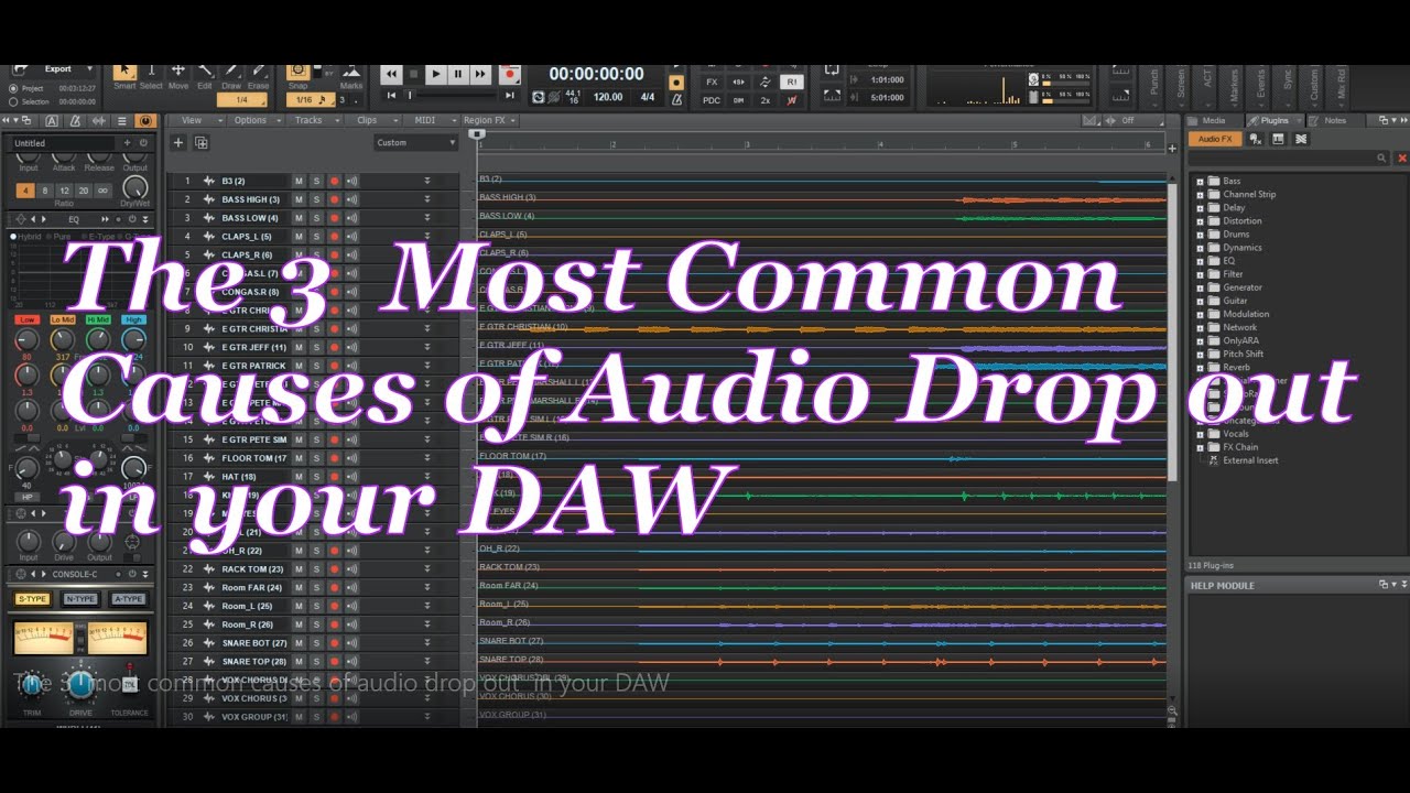 The 3 most common causes of audio drop out in your DAW - YouTube