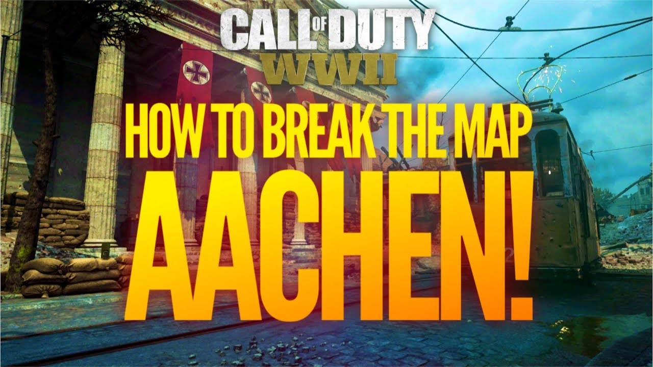 HOW TO BREAK THE MAP AACHEN! COD WW2 - YouTube